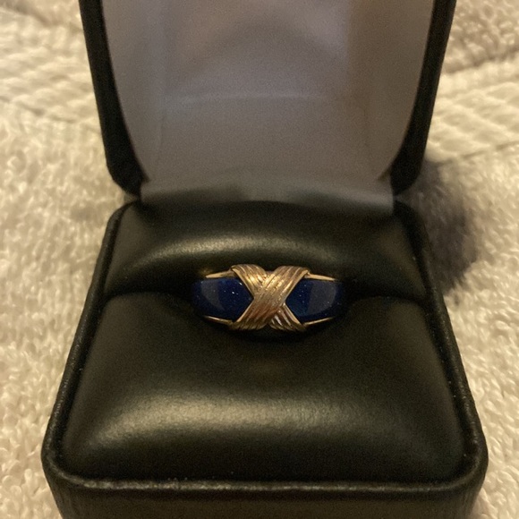 Avon | Jewelry | Vintage Avon Blue Enamel Ring Size 5 | Poshmark